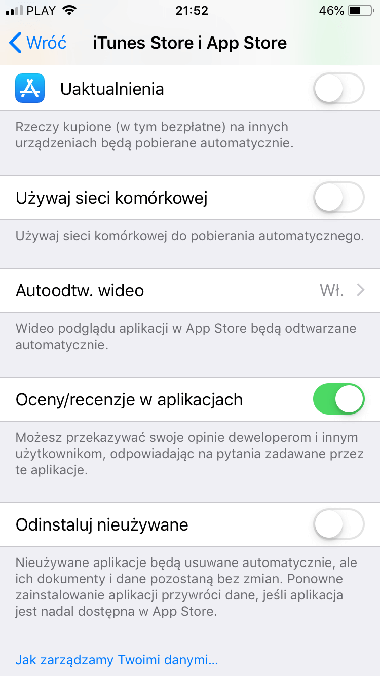 Jak w iOS wyłączyć prośby o ocenę w aplikacjach – Techniczny.net